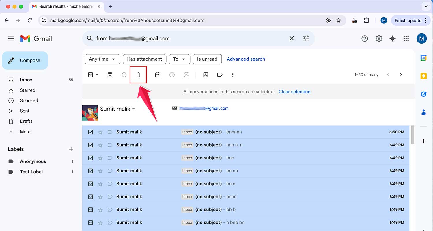 How to Mass Delete Emails on Gmail Quickly? - intHow